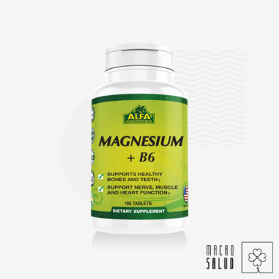 Magnesio + B6 100 Tabs. – MacroSalud – Una Macrobiótica en Línea.